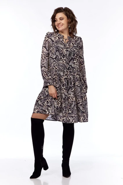 *Платье 1137 змеиный принт Milora купить в интернет магазине Велесмода